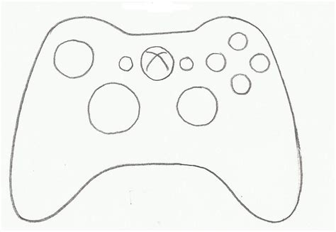Xbox Controller Coloring Pages At Getcoloringscom Free Printable Xbox