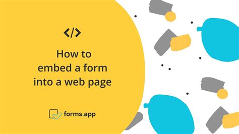 How To Embed A Form Into A Web Page YouTube