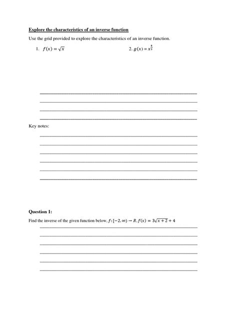 2023 inverse functions pdf mathematics mathematical concepts