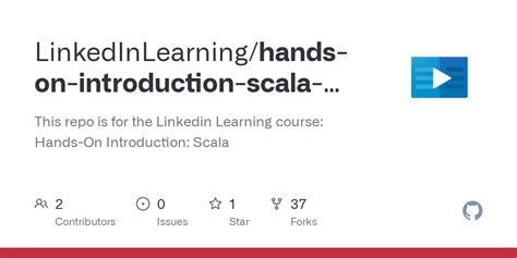 Github Linkedinlearninghands On Introduction Scala 4413550 This