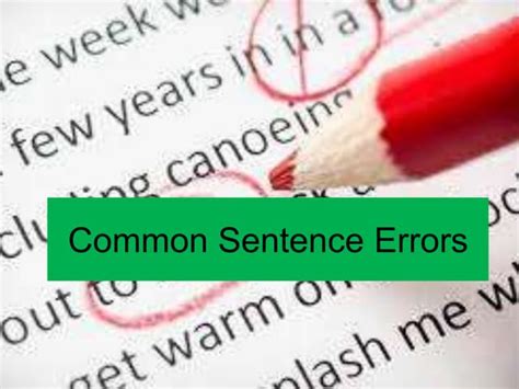 Sentence Errors University Quiz Quizizz
