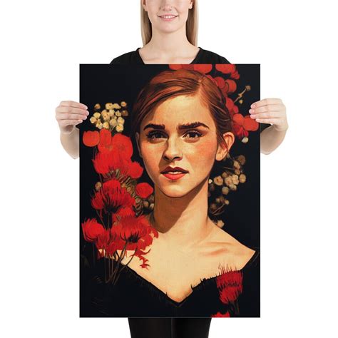 Hermione Granger Poster Emma Watson Painted By Van Gogh T Etsy