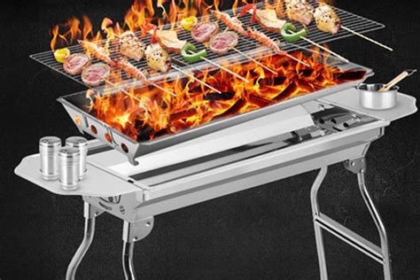 캠핑주방용품 바베큐그릴 접이식 화로대 불멍 장작 숯불 캠핑 글램핑 직화 석쇠 고기 불판 오늘의집 쇼핑