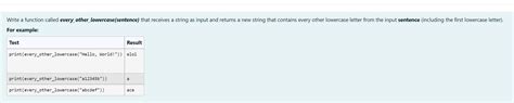 Solved Write A Function Called Every Chegg Com