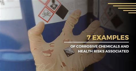 Examples Of Corrosive Chemicals And Health Risks Associated Science Equip