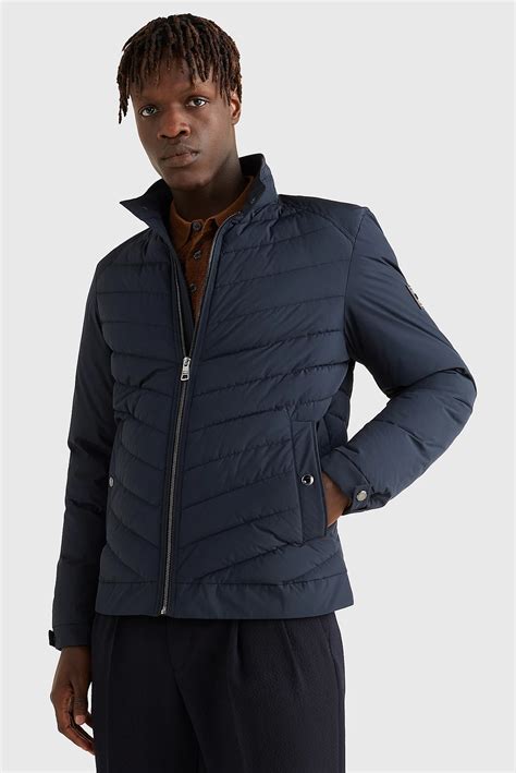 Мужская темно-синяя куртка DRESSED CASUAL CAFE RACER Tommy Hilfiger ...