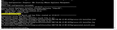 Vsphere 65 Cli Vcsa External Deployment Walkthrough Matt Allford