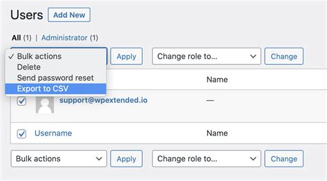 Export Wordpress Users Plugin Wp Extended
