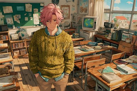 수업 시간에 소년 일러스트 무료 다운로드 Lovepik