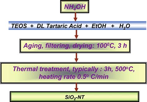 scheme 1 schematic representation of the sio 2 nt preparation route