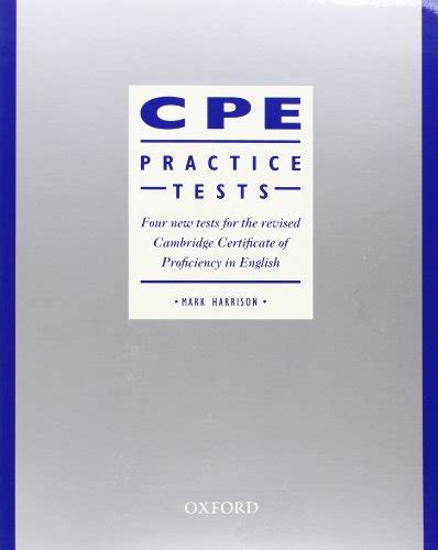 CPE Practice Tests Proficiency Practice Test Without Key Harrison Mark AbeBooks