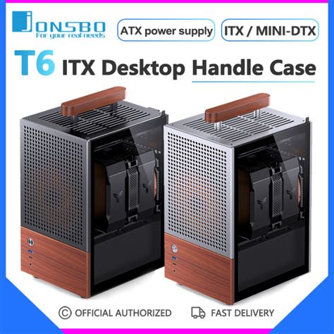 Jonsbo T6 Itx Portable Handle Case 3mm Aluminum Alloy Shell Support Atx Power Supply Mini