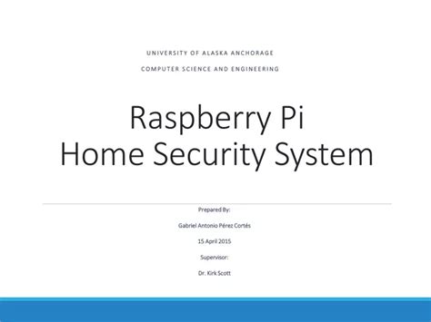 Ppt Raspberry Pi Home Security System Powerpoint Presentation Free