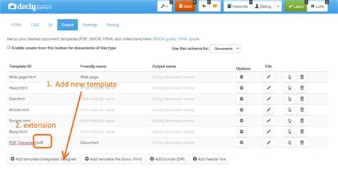 creating pdf templates in html docly™