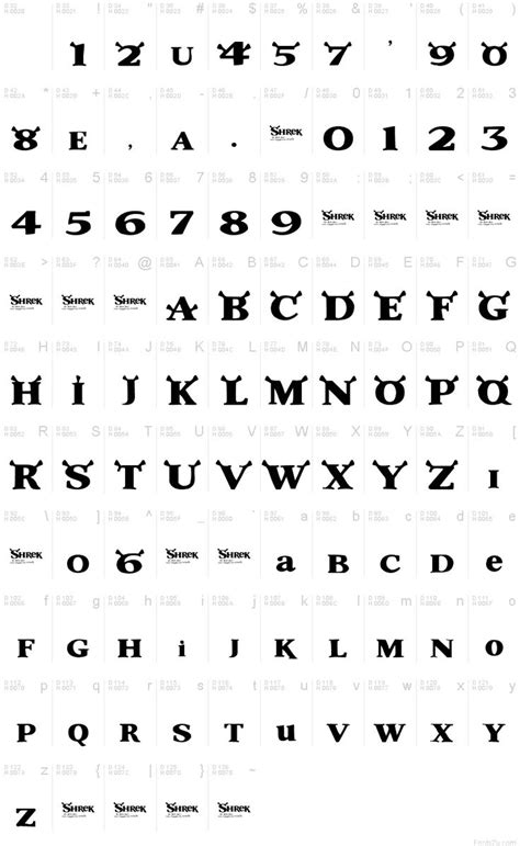 Shrek Font Shrek Lettering Fonts