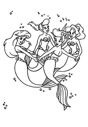 Dibujos E Imagenes La Sirenita Para Colorear Y Imprimir Gratis Para Adultos Ni As Y Ni Os