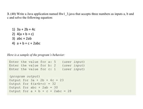solved 3 40 write a java application named hw1 3 java
