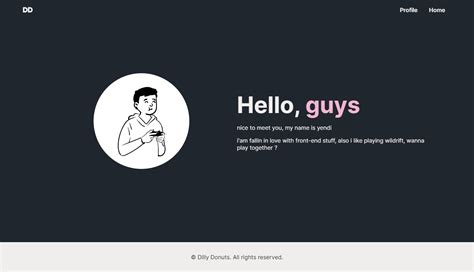 Github Sweetcuptea Dilly Donuts A Simple Landing Page That I Made