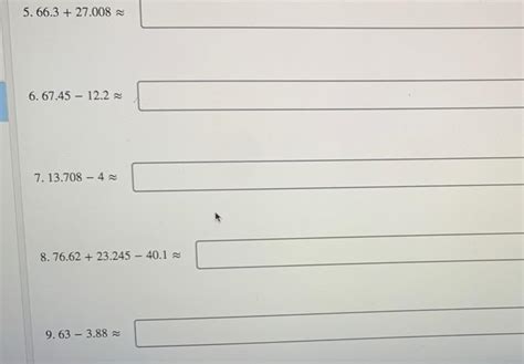 Solved Set D Add Or Subtract As Indicated Round To The