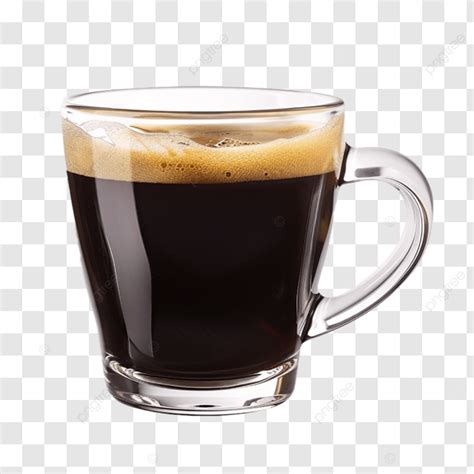 흰색 배경에 분리된 투명한 유리 머그잔에 담긴 커피 아메리카노 커피잔 에스프레소 커피 음료 Png 일러스트 및 이미지 에 대한 무료 다운로드 Pngtree