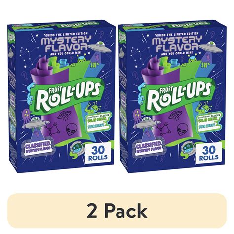 Fruit Roll Ups Mystery Flavor Solar Melon And Star Berry Snacks 30 Ct