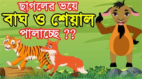 বোকা বাঘ শিয়াল ও বুদ্ধিমান ছাগল Bangla Cartoon Story Rupkothar Golpo Buddyman Sagol O Boka