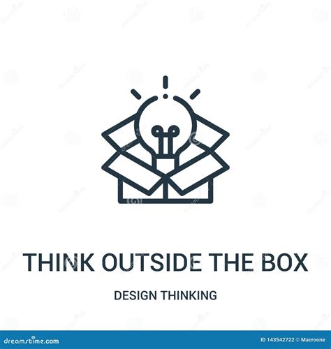 Thinking Collection Line Vector Icons And Signs Analyzing Ideating Brainstorming Imagining