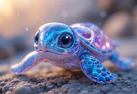 Безплатна снимка Графика на вълшебна кристална синьо лилава морска