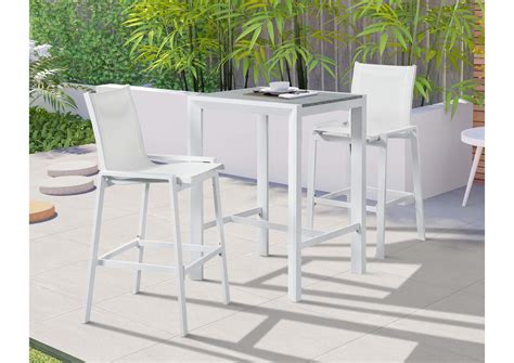 Nizuc Grey Wood Look Accent Paneling Outdoor Patio Aluminum Square Bar