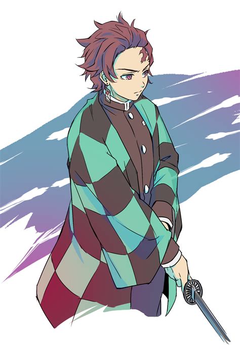 Kamado Tanjirou Kimetsu No Yaiba Drawn By Myukom Danbooru
