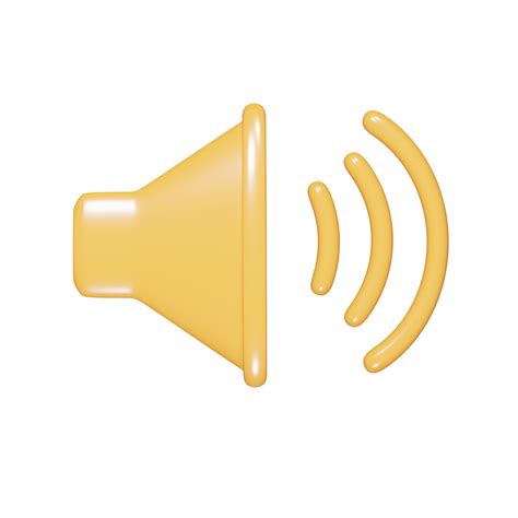 Sound Icon 3d Render 37297411 Png