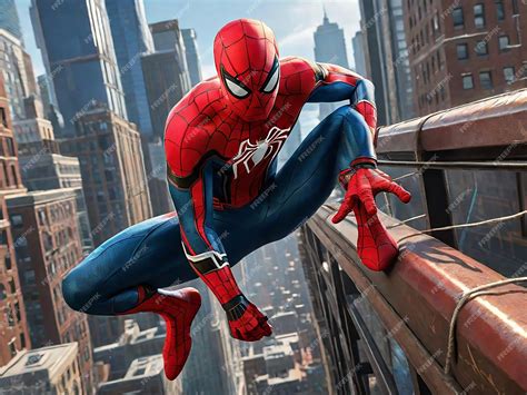 Premium Ai Image Spider Man In Dynamics Highly Detailed Packed With Hidden Details Style High