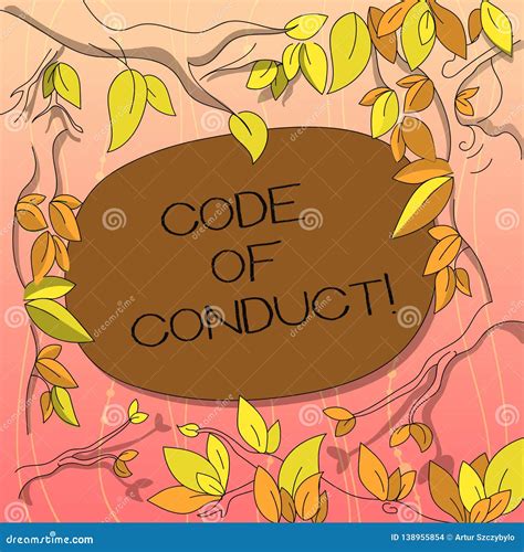 Text Sign Showing Code Of Conduct Conceptual Photo Ethics Rules Moral Codes Ethical Principles