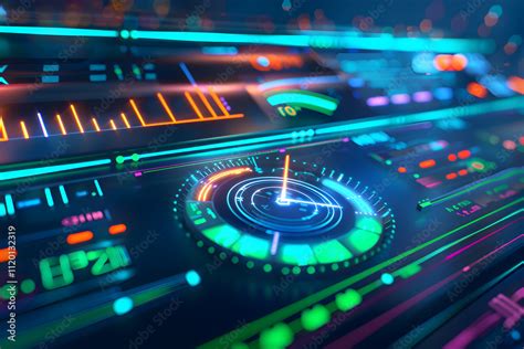 Interactive Graphical Interface Display Of Fast 600 Mbps Wifi Speed