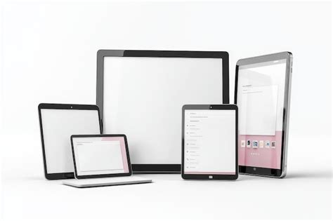 Multiple Responsive Screen And Mobile Devices Mockup Created With
