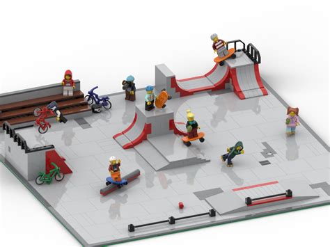 Lego Moc Modular Skate Park By Viernes Rebrickable Build With Lego