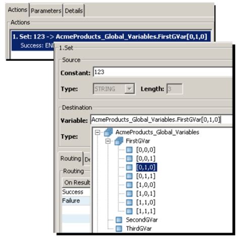Configuring Global Variables Device Variables