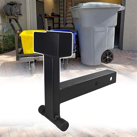 Vonlx Trash Can Hauler Grabber With 2 Inch Hitch Reciever Garbage Hauling Towing