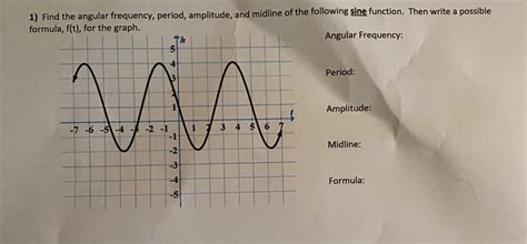 Answered 1 Find The Angular Frequency Period … Bartleby