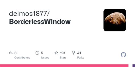 Github Deimos1877borderlesswindow