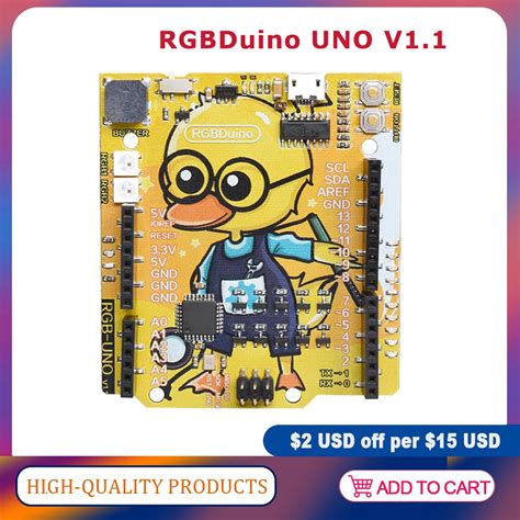 New Micro Usb Geek Duck UNO Exploitation Board Raspberry Pi Atmega P Rgbduino For B B NlKLnDW