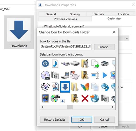 Change or Restore Downloads Folder Icon in Windows - Page 2 - | Tutorials