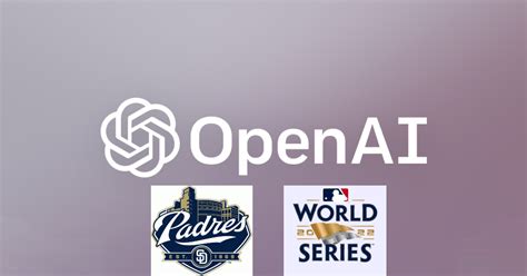 Padres Won The World Series According To Chatgpt Barry Dahl Dot Com