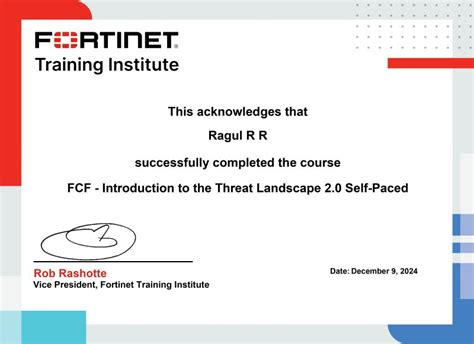 Ragul R R On Linkedin Cybersecurity Threatintelligence Fortinet