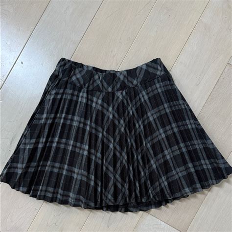 Katie J Nyc Bottoms Katie J Nyc Girls Black And Gray Plaid Pleated