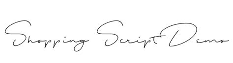 Shopping Script Demo Font Details And Characters — Ffonts