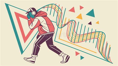 Geometric Running Figure Abstract Athlete Motion Design And Dynamic Sport Vector Design