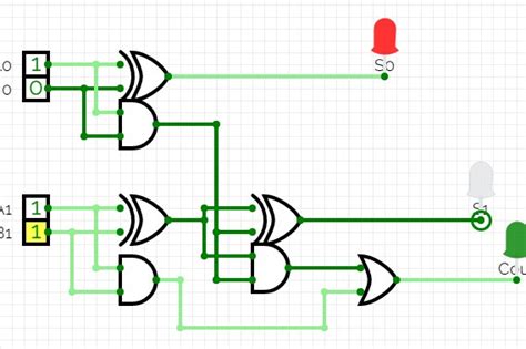 2 Bit Adder Binary And Decimal Calculator Duino