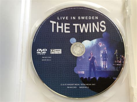 The Twins DVD 2007 Live In Sweden Hungarian Release Retro Disco Stars Video Collection Vol