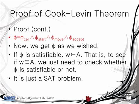 Ppt Cook Levin Theorem Proof And Illustration Powerpoint Presentation Id3993435